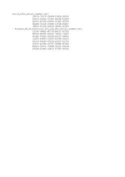Windows XP Pro SP2 Product Keys | PDF | Windows Xp | Information ...