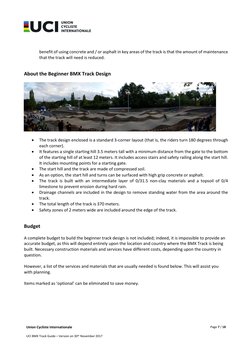 UCI BMX Track Construction Guide | PDF | Drainage | Concrete
