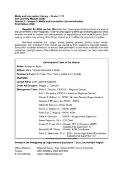 SLM - Ro - Mil-Q2 Module 3 | PDF | Literacy | Information Literacy