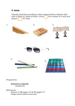 Grade 4 Science Activity Sheets | PDF | Buoyancy | Decomposition