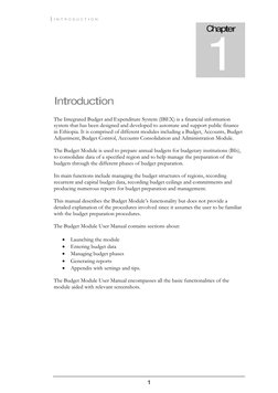 IBEX Budget Module User Manual | PDF | Menu (Computing) | Login