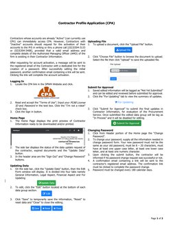 DPWH Contractor Profile Application Guide | PDF | Password | Certified ...