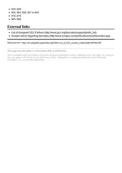 This Is A List of Country Codes Used by GS1 | PDF | Computers