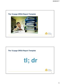 ORSA Report Template Overview | PDF | Risk | Risk Management