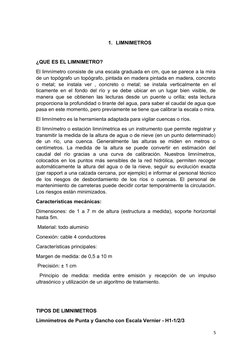 Limnímetros y Limnígrafos: Guía Esencial | PDF | Calibración | Agua