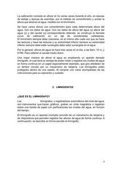 Limnímetros y Limnígrafos: Guía Esencial | PDF | Calibración | Agua