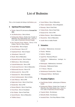 Notable Brahmins in India | PDF | Bharatiya Janata Party | Sports