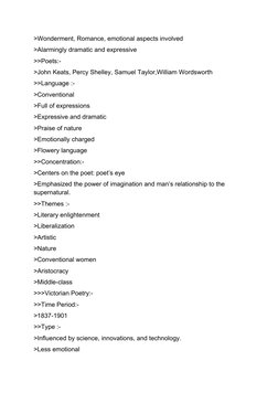 Romantic vs Victorian Poetry Explained | PDF | Victorian Literature ...