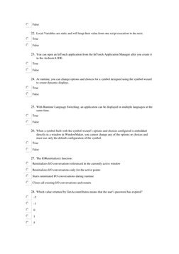InTouch Application Assessment Questions | PDF | Scripting Language ...