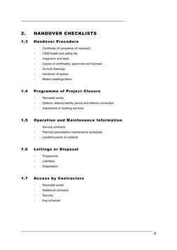 Comprehensive Building Handover Checklist | PDF | Fires | Occupational ...