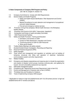 OSH Program Template for Compliance | PDF | Personal Protective ...