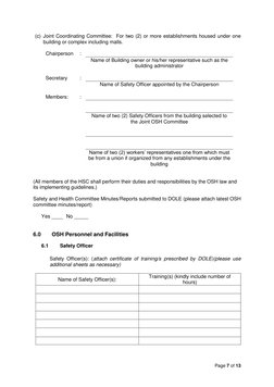 OSH Program Template for Compliance | PDF | Personal Protective ...