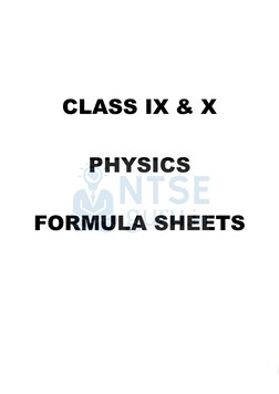 Class 9 Physics Formula Sheet | PDF | Nuclear Physics | Waves