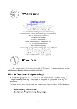 Quarter 1 - Module 1: To Computer Programming: (Special Science Class ...