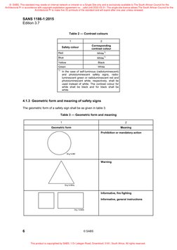 SANS 1186-1 Standard Signs and General Requirements | PDF | Color ...