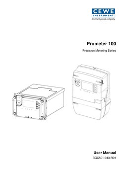 Prometer 100 User Manual (Cewe) | PDF | Power Supply | Parameter ...
