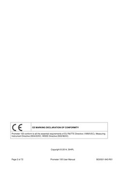 Prometer 100 User Manual (Cewe) | PDF | Power Supply | Parameter ...