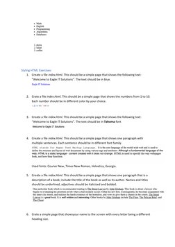 HTML and CSS Practical Exercises PDF | PDF | Java Script | String ...