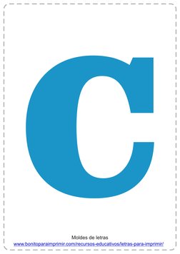 Moldes de Letras Azuis para Imprimir | PDF