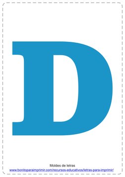 Moldes de Letras Azuis para Imprimir | PDF