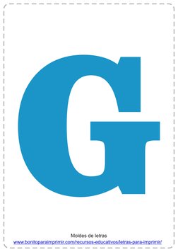 Moldes de Letras Azuis para Imprimir | PDF