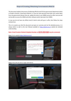 How to Create a Government Email ID | PDF | Websites | Gmail