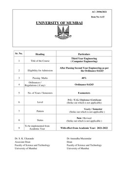 Mumbai University Computer Engineering Syllabus | PDF | Discrete ...