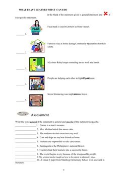 General vs Specific Statements Guide | PDF | Sentence (Linguistics) | Rose