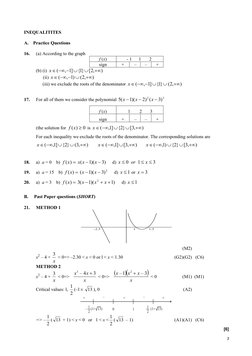 MAA HL Polynomial Exercises Solutions | PDF | Factorization | Zero Of A ...