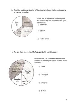 Grade 6 Pie Chart Worksheet | PDF