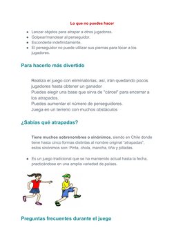 Instrucciones del juego Atrapadas | PDF
