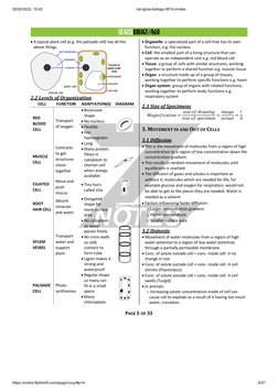 IGCSE Biology 0610 Znotes Guide | PDF