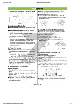 IGCSE Biology 0610 Znotes Guide | PDF