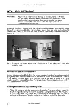 Glutomatic System Operation Manual | PDF | Flour | Gluten