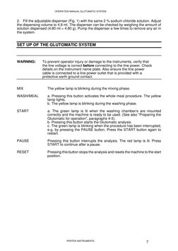 Glutomatic System Operation Manual | PDF | Flour | Gluten