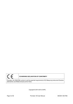 Prometer 100 User Manual (Cewe) BGX501-943-R07 | PDF | Power Supply ...