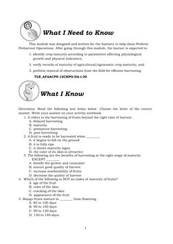 Sdo Aurora Tle10 Afa-Acp q4 m1 | PDF | Vegetables | Fruit