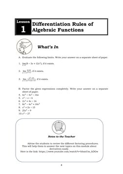 Basic Calculus Module 7 PDF | PDF | Trigonometric Functions | Derivative