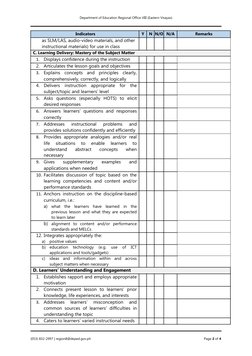 GIYA Classroom Visitation Tool Guide | PDF | Learning | Educational ...