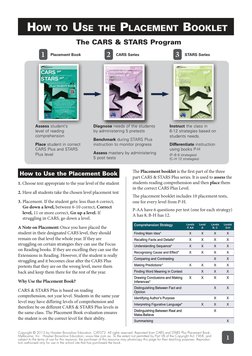 CARS and STARS Plus Placement Book | PDF | Educational Assessment ...