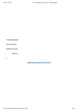 SRM ELAB Level 1 Solutions 2021 | PDF | Computing | Computer Programming