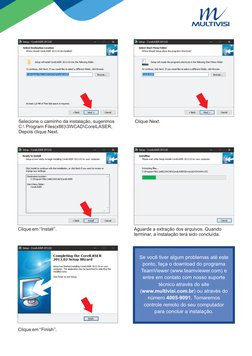 Instalação do CorelLASER 2013.02 | PDF | Informática | Programas