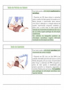 Testes Ortopédicos para Quadril | PDF | Joelho | Pélvis