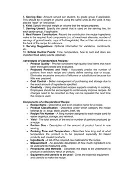 Recipe Development and Standardization Guide | PDF | Foods | Cooking
