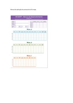 Manual de Aplicação Do Protocolo Do VB Mapp | PDF