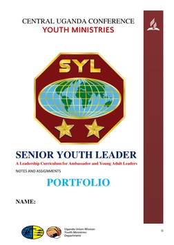 Senior Youth Leader Curriculum Guide | PDF | Spiritual Gift | Seventh ...