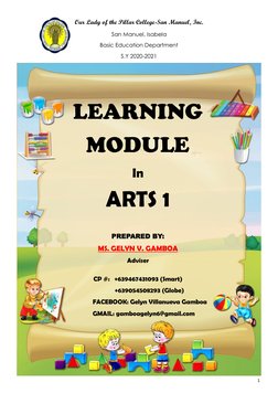 Grade 1 Drawing Activities Module | PDF | Drawing | Yellow