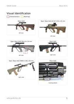 Steyr AUG Assault Rifle Overview | PDF | Firearms | Projectiles