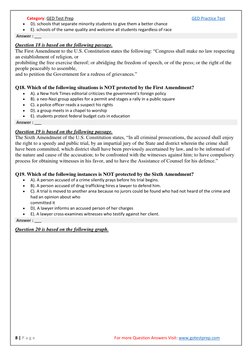 GED Social Studies Practice Test Guide | PDF | Sixth Amendment To The ...
