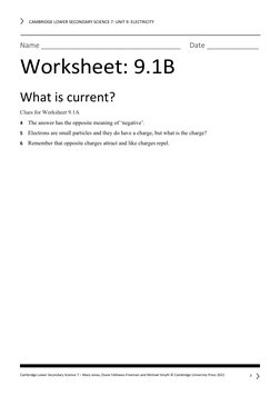 S7 U9 Worksheets | PDF | Electric Charge | Electron